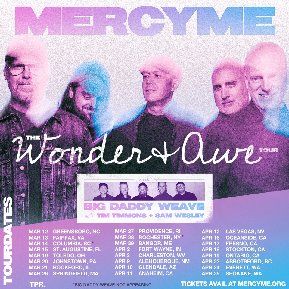 MercyMe Concert with Big Daddy Weave, Tim Timmons and Sam Wesley ...